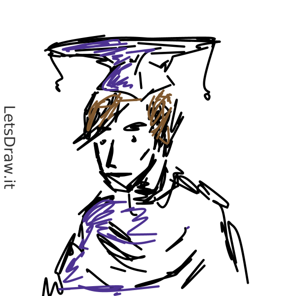 How to draw graduate / 98f7na6cb.png / LetsDrawIt