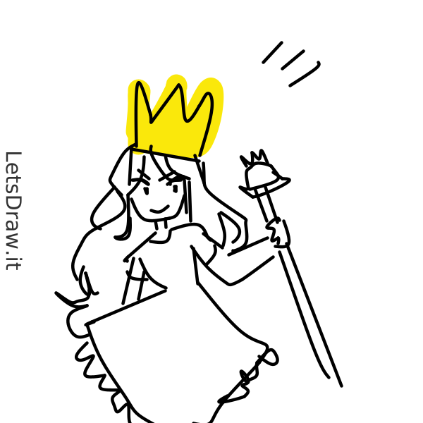 How to draw queen / 9a44br5nb.png / LetsDrawIt