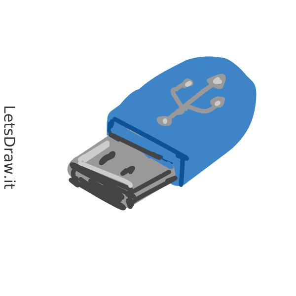 How to draw USB / Learn to draw from other LetsdrawIt players