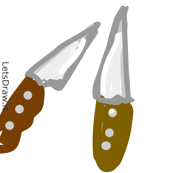 How to draw Knives / 9cpk8g4bw.png / LetsDrawIt