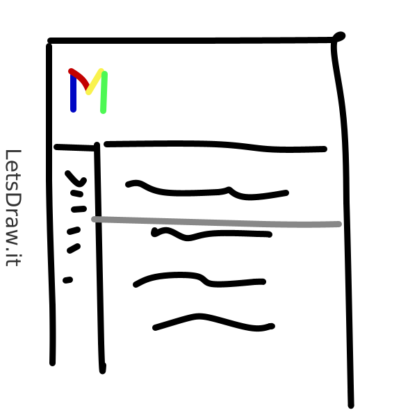How to draw Gmail / 9dgfm9d93.png / LetsDrawIt