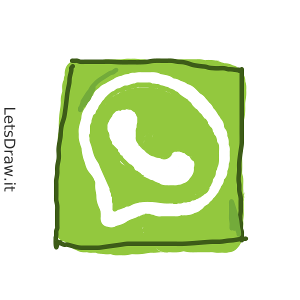 How to draw WhatsApp / 9fbroj46f.png / LetsDrawIt