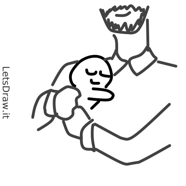 How to draw father / 9h8gpyjfd.png / LetsDrawIt