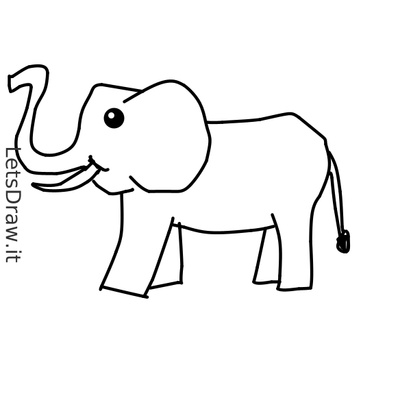 How to draw elephant / 9iskrs4pz.png / LetsDrawIt