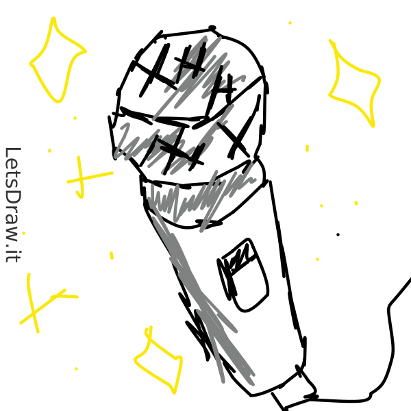 How to draw microphone / 9ju5b6d7i.png / LetsDrawIt