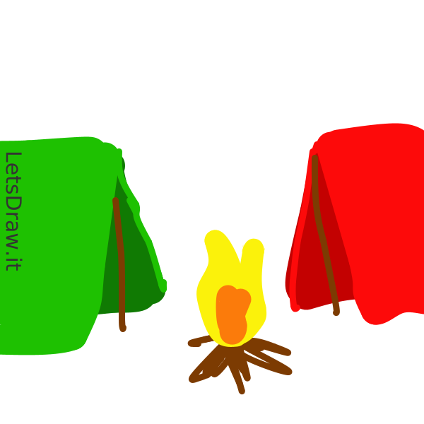 How to draw camp / 9k3ppcw4p.png / LetsDrawIt