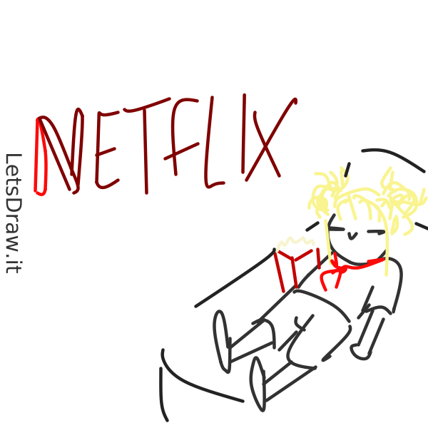 How to draw netflix / 9kbjpbqoi.png / LetsDrawIt
