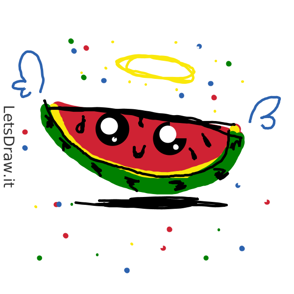 Jak rysować arbuz / Naucz się rysować od innych graczy LetsDrawIt