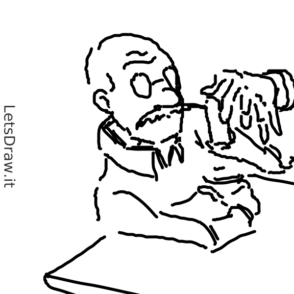 How to draw scientist / 9kj1oa7ji.png / LetsDrawIt