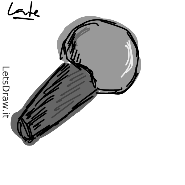 How to draw microphone / 9ky7dswi7.png / LetsDrawIt
