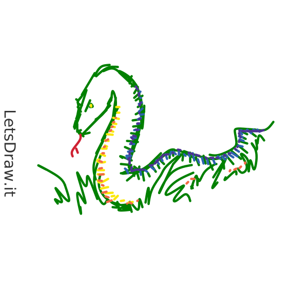 How to draw grass snake / 9mr3rgu4.png / LetsDrawIt