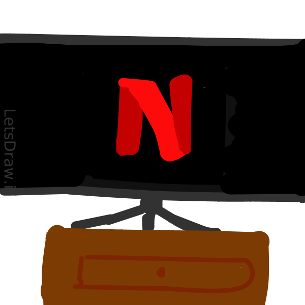 How to draw netflix / 9n54cxgez.png / LetsDrawIt