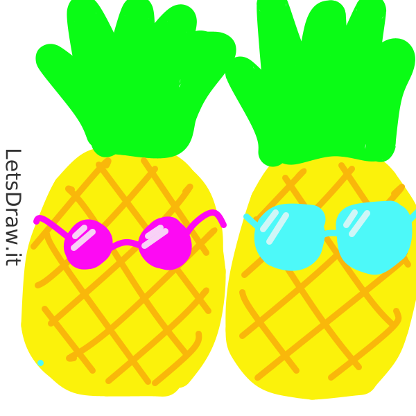 How to draw pineapples / 9nf4ppjtp.png / LetsDrawIt