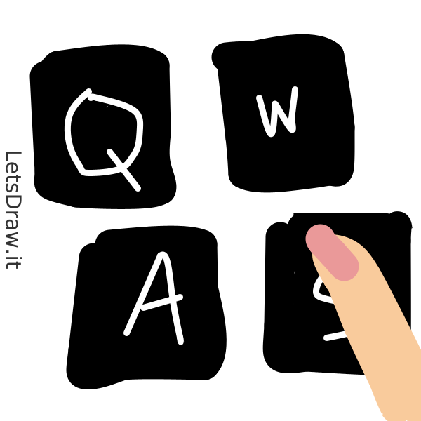 How to draw keyboard / 9nmn8mxnh.png / LetsDrawIt