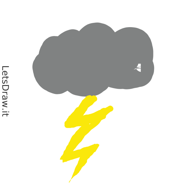 How to draw thunder / 9re1dmfet.png / LetsDrawIt