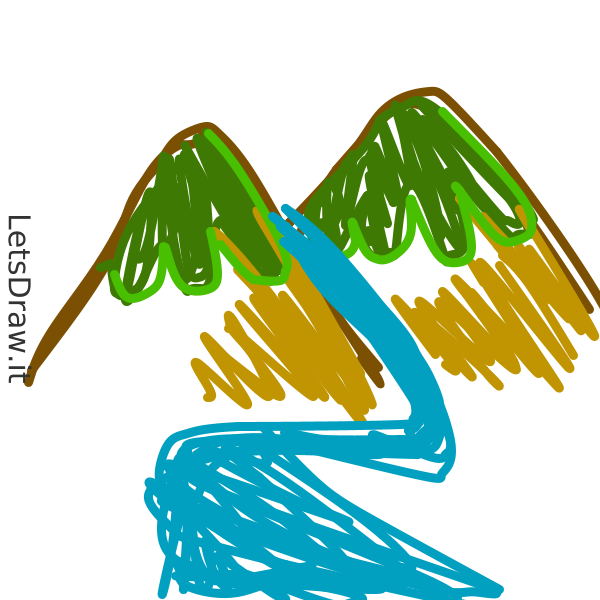 How to draw mountains / 9ri3p3ji6.png / LetsDrawIt