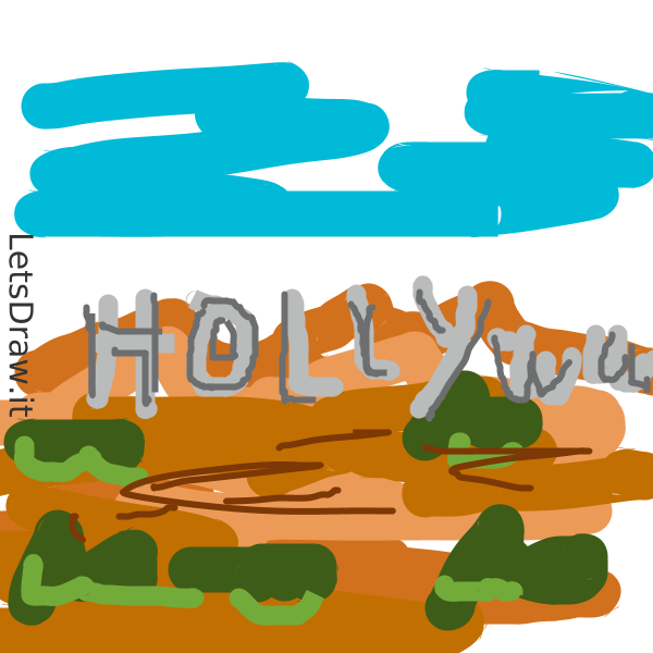 How to draw Hollywood / 9rkwoah7e.png / LetsDrawIt