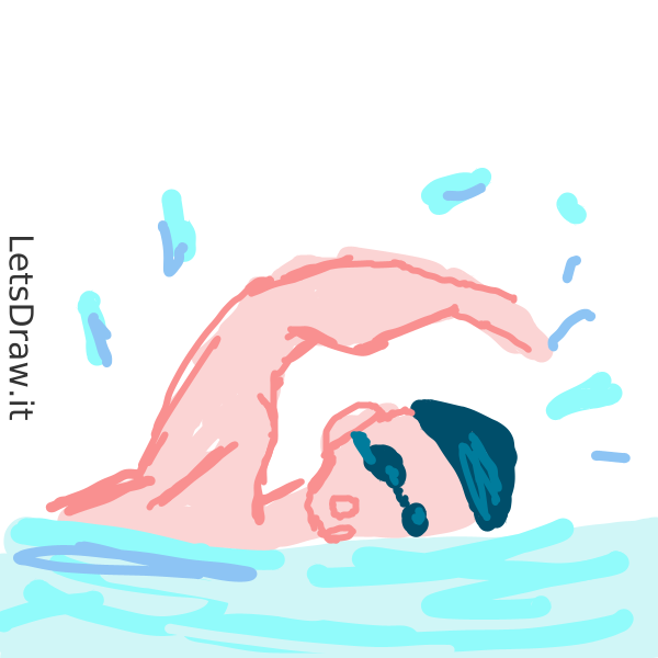 How to draw swimming / 9saotg38z.png / LetsDrawIt