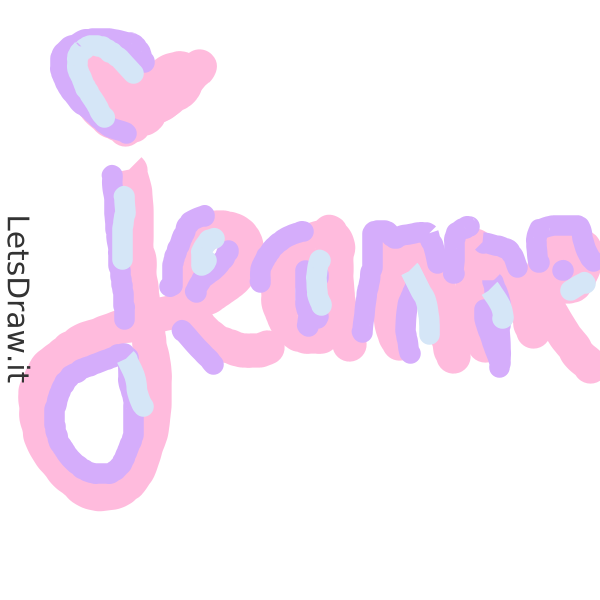How to draw name / 9sqemm5jn.png / LetsDrawIt