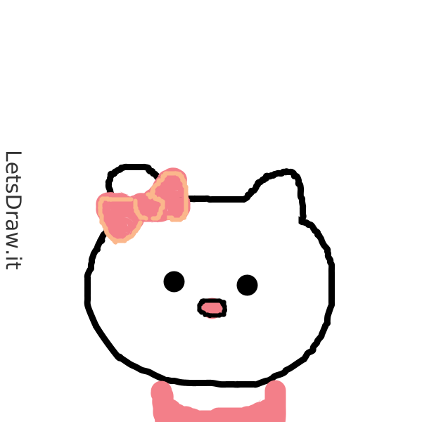 How to draw Hello Kitty / 9tnctsu7m.png / LetsDrawIt