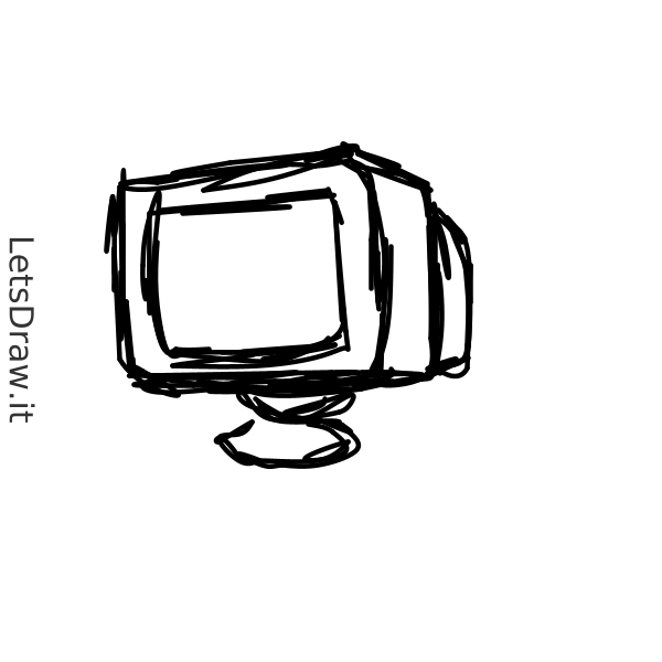 How to draw monitor / 9uenntern.png / LetsDrawIt