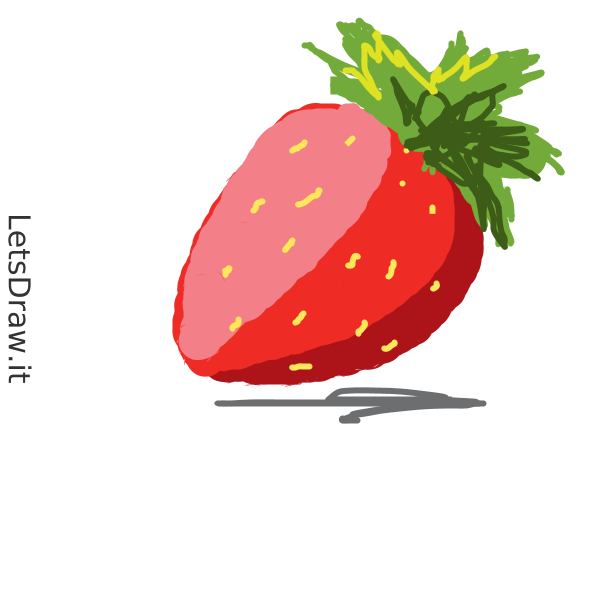 How to draw strawberry / 9uqpqnfof.png / LetsDrawIt