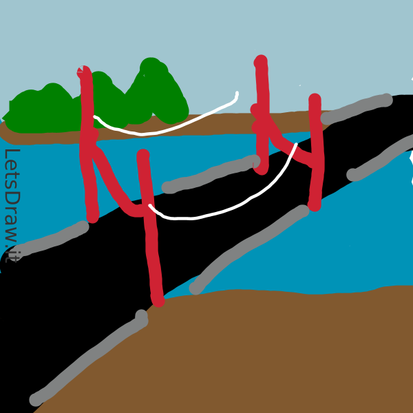 How to draw bridge / 9yr7cjmx9.png / LetsDrawIt