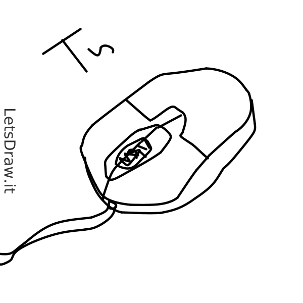 How to draw PC mouse / 9zdncwt6t.png / LetsDrawIt