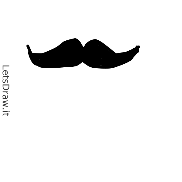 How to draw moustache / a185gokek.png / LetsDrawIt