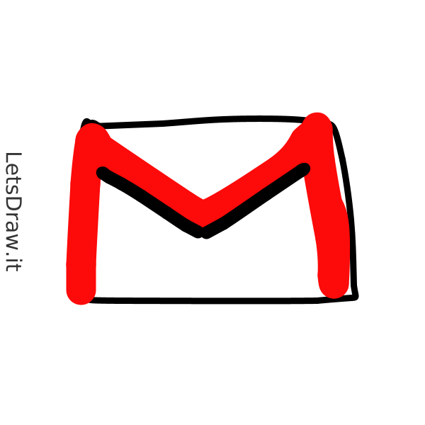 How to draw mail / a335ka9y8.png / LetsDrawIt