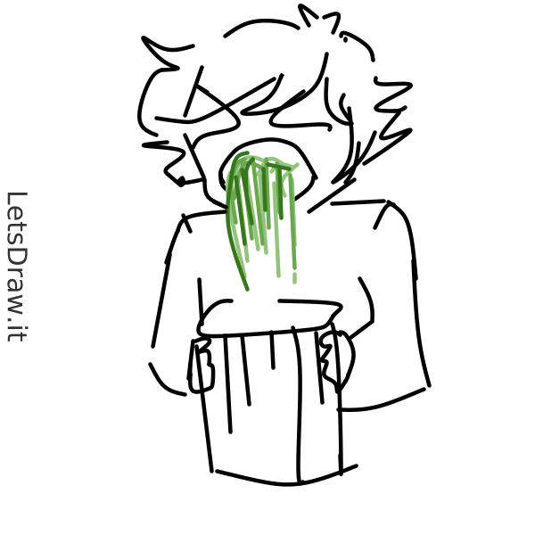How to draw vomit / a39tga85t.png / LetsDrawIt