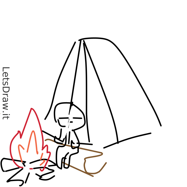 How to draw camp / a5todwhr9.png / LetsDrawIt