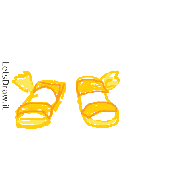How to draw sandals / a5z9x3kz7.png / LetsDrawIt