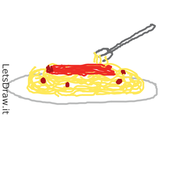 How to draw pasta / a64oofktf.png / LetsDrawIt