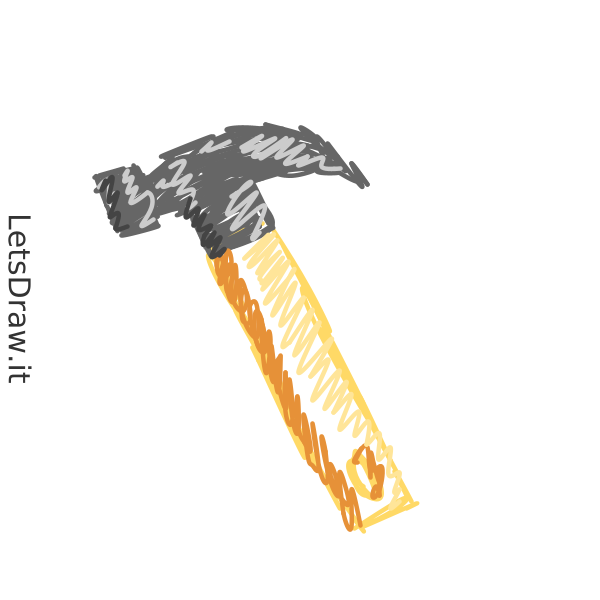 How to draw hammer / a6trr88n3.png / LetsDrawIt