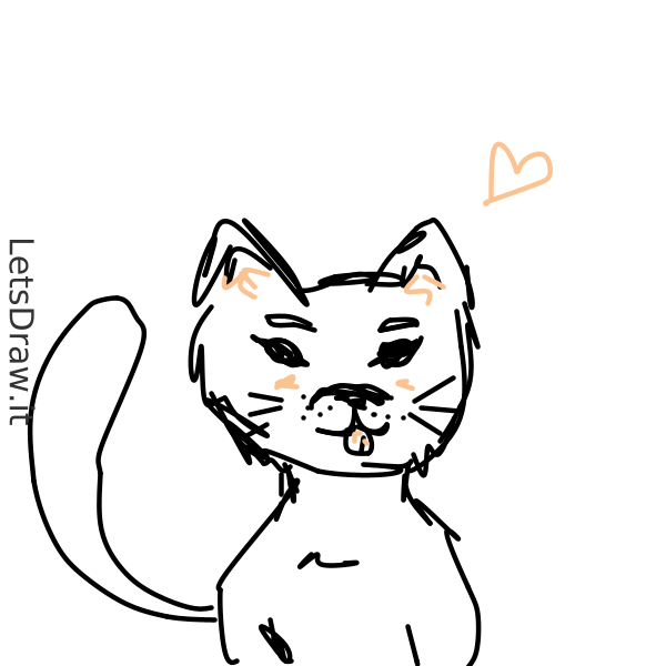 How to draw cat / abprm735c.png / LetsDrawIt
