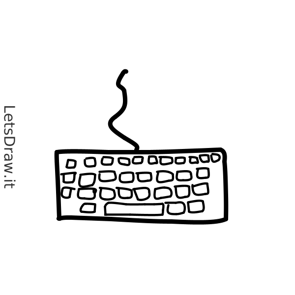 How to draw keyboard / acwepefio.png / LetsDrawIt