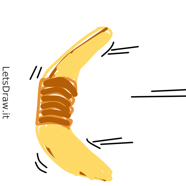 How to draw boomerang / afmt89ogn.png / LetsDrawIt