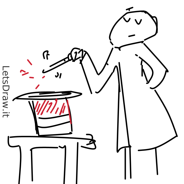 How to draw magician / afpkbnfmk.png / LetsDrawIt