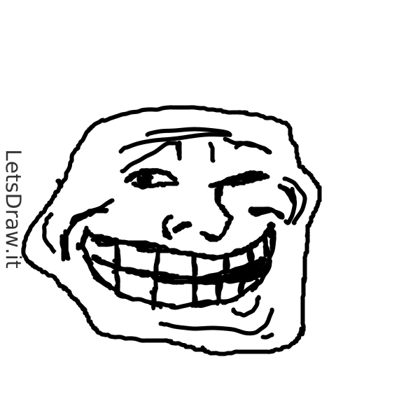 How to draw troll face / afsaob6ws.png / LetsDrawIt
