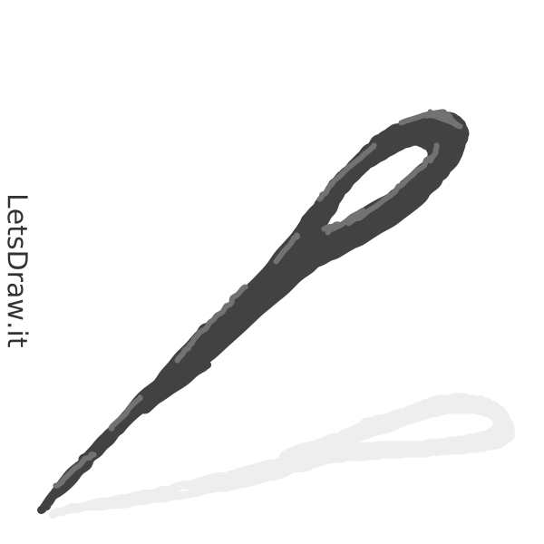 How to draw sewing needle / agcjozp45.png / LetsDrawIt