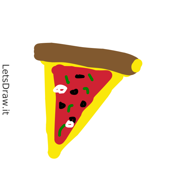 How to draw pizza / ahkc63ck.png / LetsDrawIt