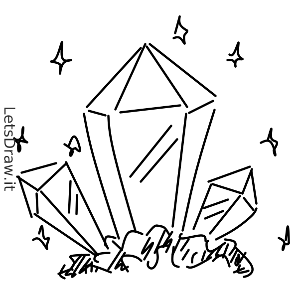 kristal tekenen / LetsDrawIt