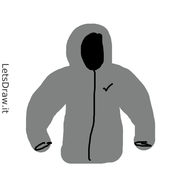 How to draw jacket / aiderwuor.png / LetsDrawIt