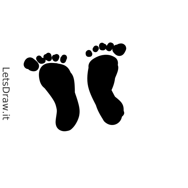 How to draw feet / aig6fyo8h.png / LetsDrawIt