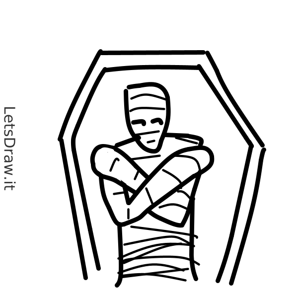 How to draw mummy / ak9he5sap.png / LetsDrawIt