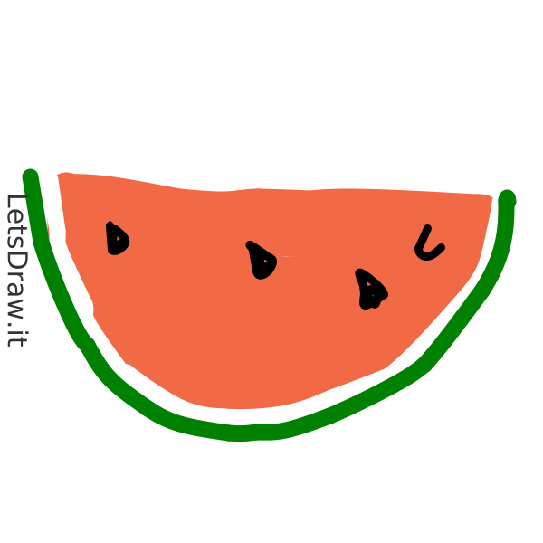 How to draw watermelon / am6gdsrf7.png / LetsDrawIt