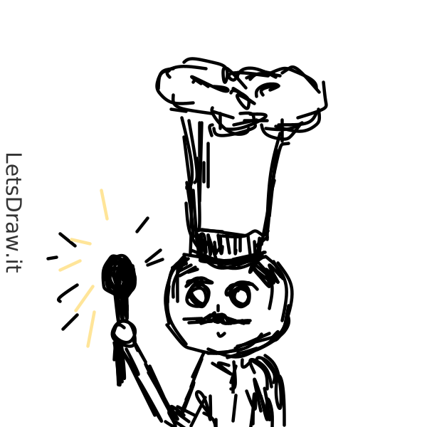 How to draw chef / anh5dm5ax.png / LetsDrawIt