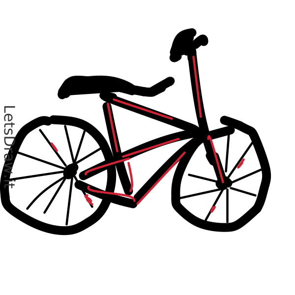How to draw bike / ao63nha55.png / LetsDrawIt