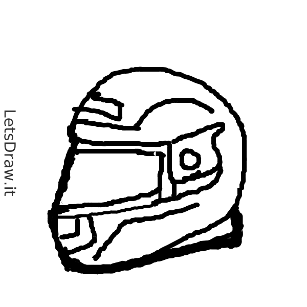 How to draw helmet / apamqh19m.png / LetsDrawIt